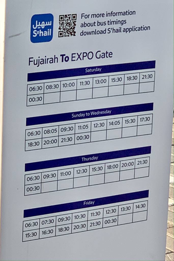 Timing Updated Expo Rider Bus From Fujairah Fujairah Observer Timing Updated Expo Rider Bus From Fujairah Fujairah Observer